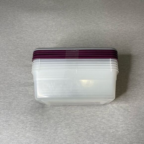 Storage & Organization | Sterilite Set Of 5 12 Qt Clear Plastic Storage ...